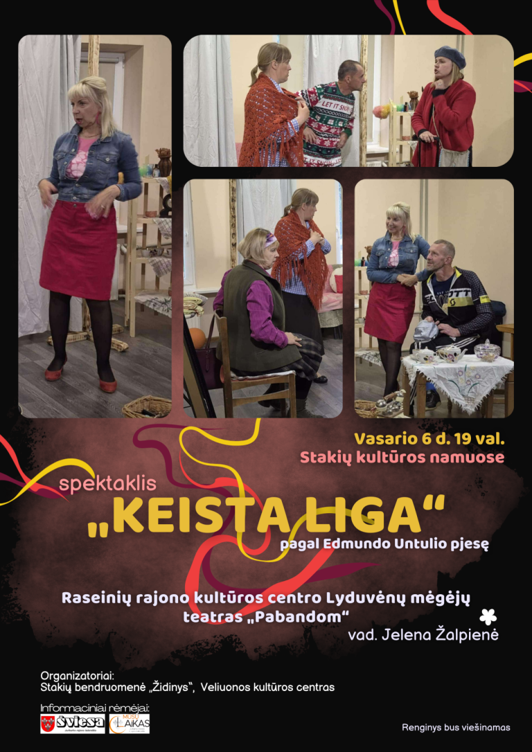 Spektaklis „Keista liga“ - Renginiai Jurbarke
